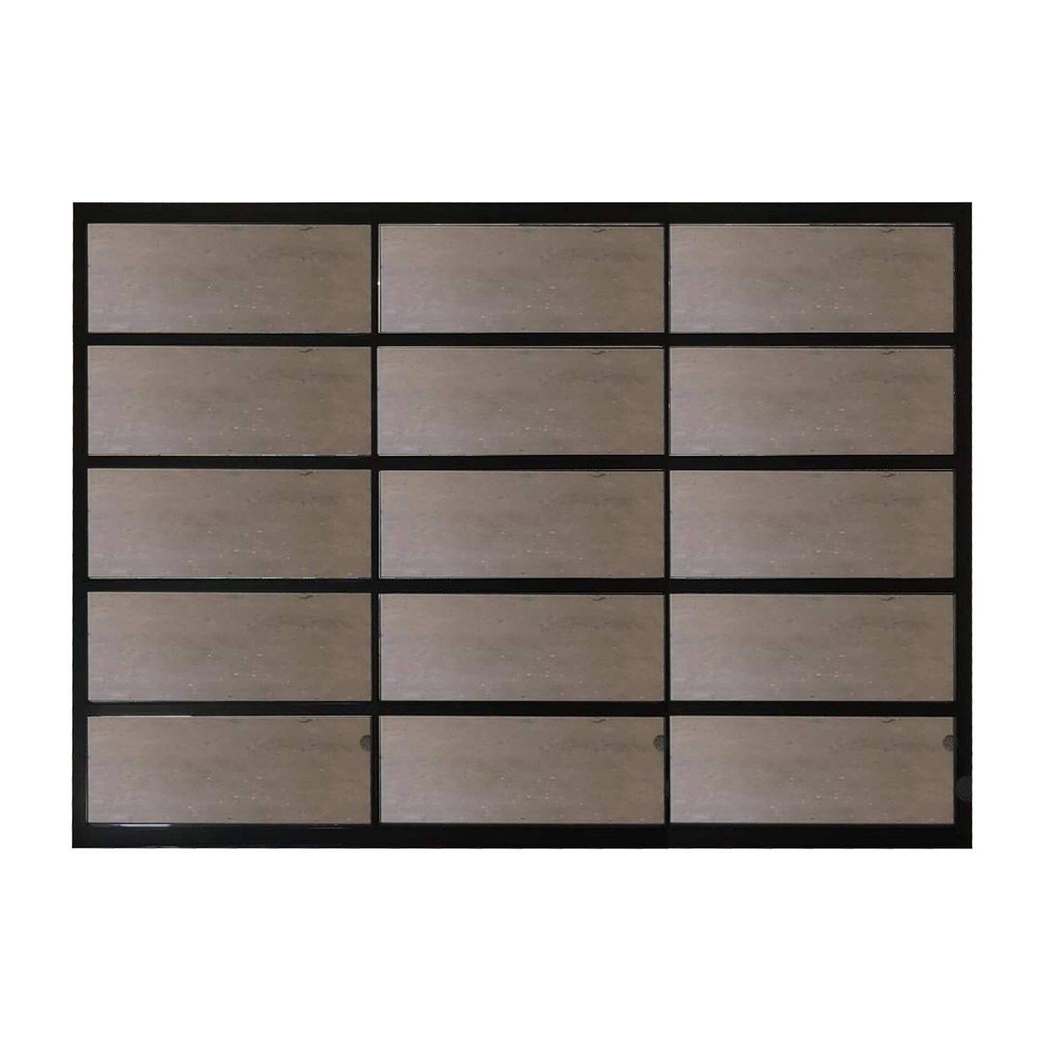 10 FT Wide By 10 FT Tall Full View Garage Door Matt Black Finish With 10-ft-wide-by-10-ft-tall-full-view-garage-door-matt-black-finish-with